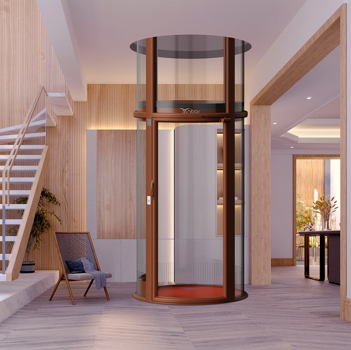 Nibav Series III: Premium Air-Driven Home Elevators in Mexico